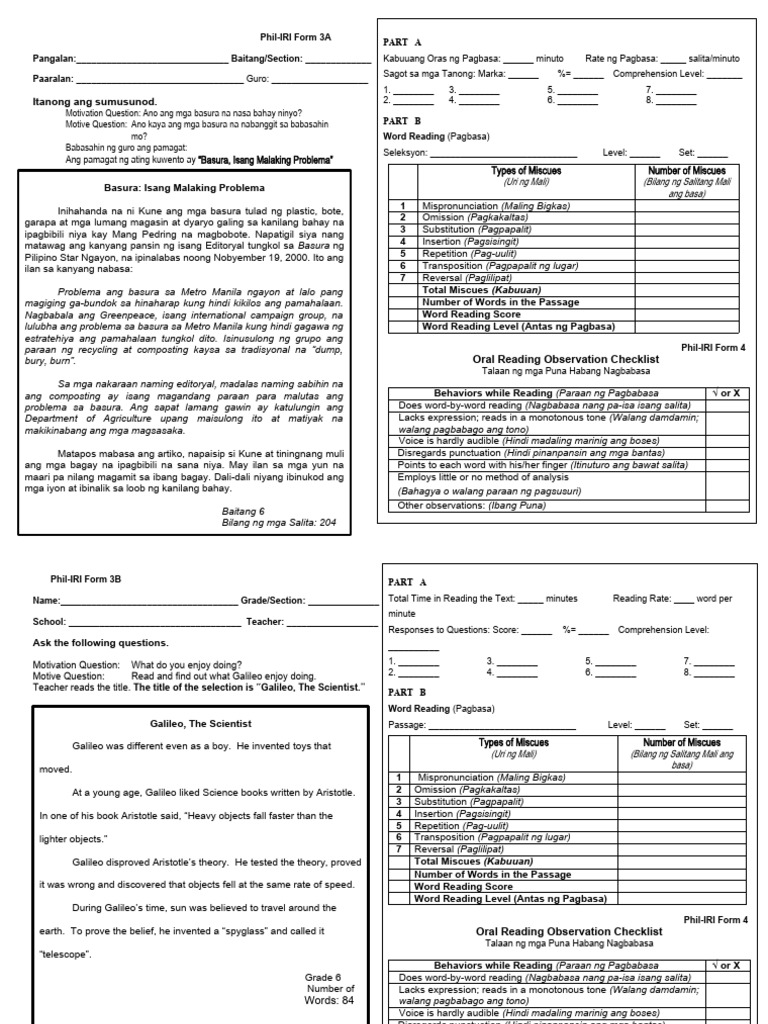 SET A Individual Form 3A 3B 42 | PDF