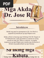 Mga Akda Ni Jose Rizal | PDF