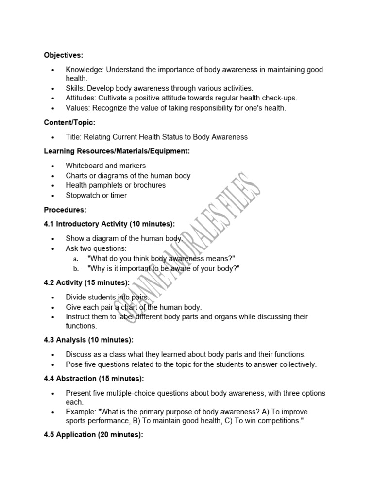 Understand The Importance of Body Awareness in Maintaining Good Health ...