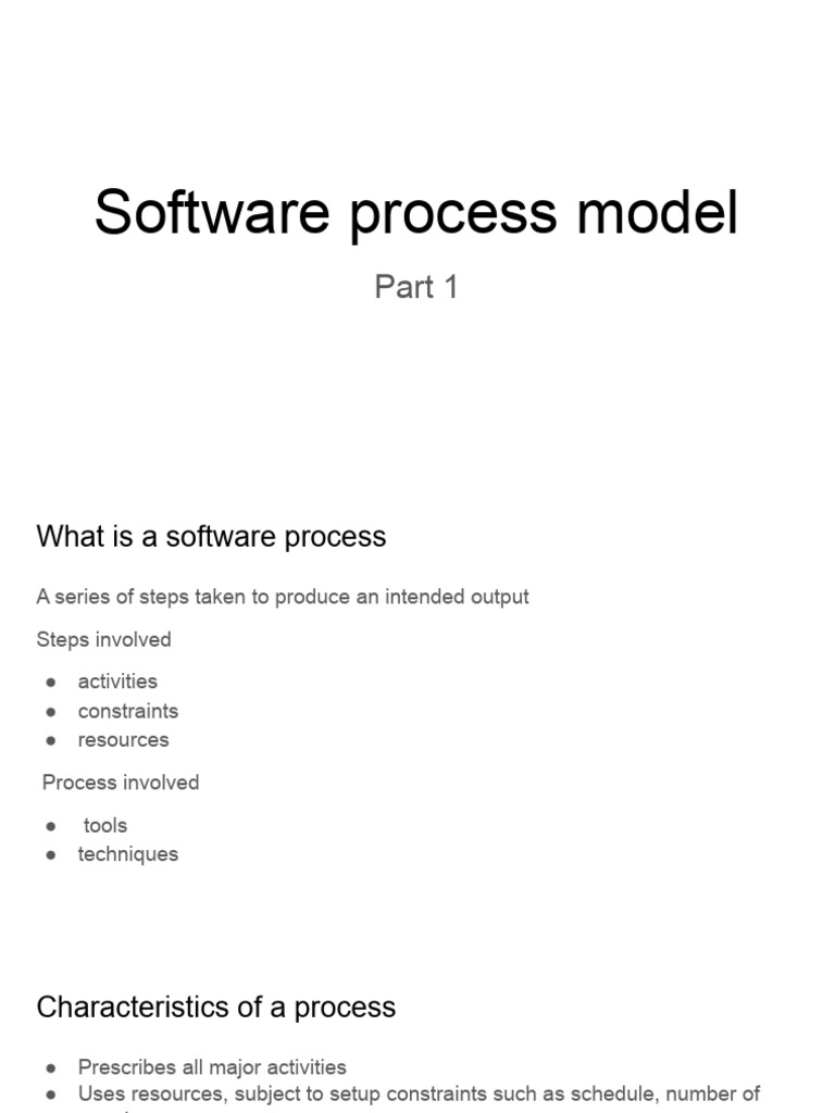 Software Process Model | PDF | Software Development Process | Software Prototyping