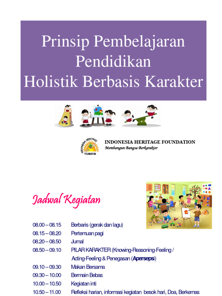 Model Pendidikan Holistik Berbasis Karakter | PDF