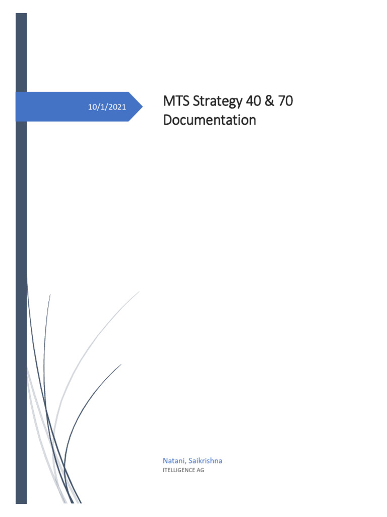 Strategy 40 and Strategy 70 Documentation | PDF | Goods | Business
