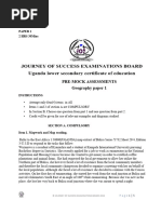 Ict Uce Paper 1 Pre Mocks Apex 2025 | PDF | Microsoft Excel | Spreadsheet