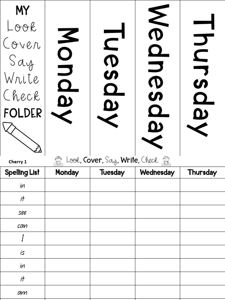 Look Cover Say Write Icecream Words | PDF | Self-Improvement | Religion ...