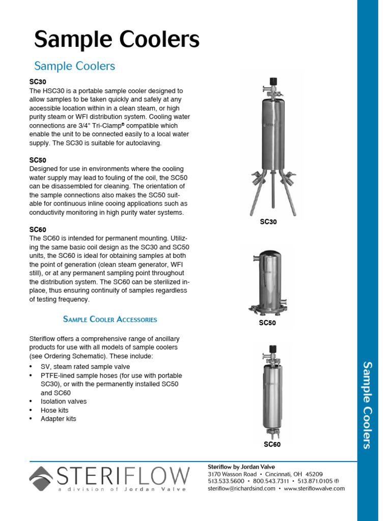 Edelflex-Sample Coolers | PDF | Valve | Water