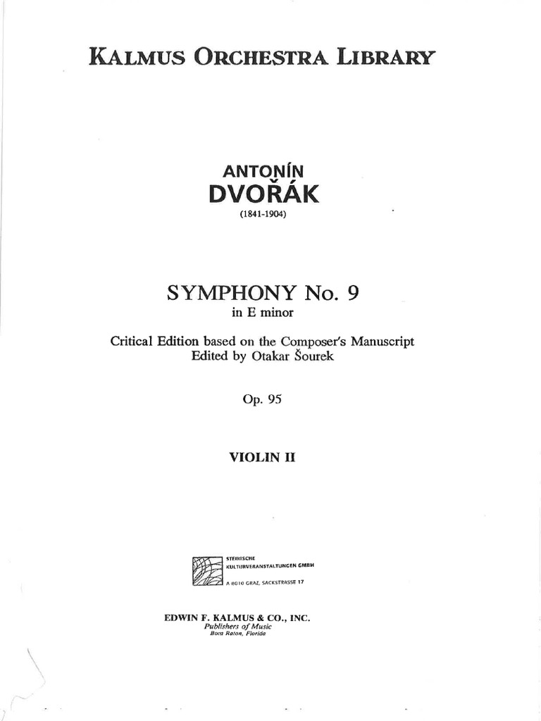 Dvorak Symph9 v2 | PDF