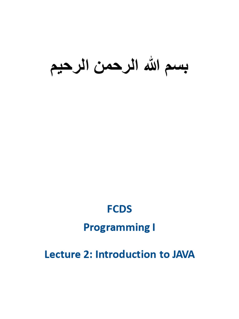 Lecture 2-PRG1-11-10-final | PDF | Java Virtual Machine | Java (Programming Language)