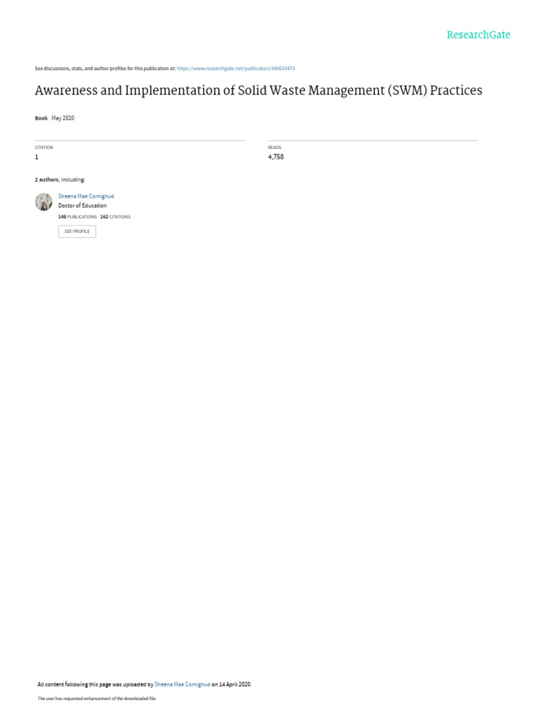 SWMP 2019 | PDF | Waste Management | Waste