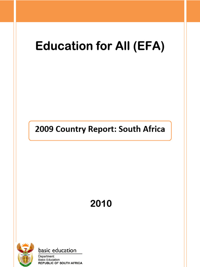 DoBE 2010 Country Report. South Africa | PDF | Literacy | Teachers