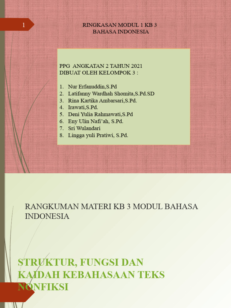 Modul Bi Kb3 KLP 3 | PDF
