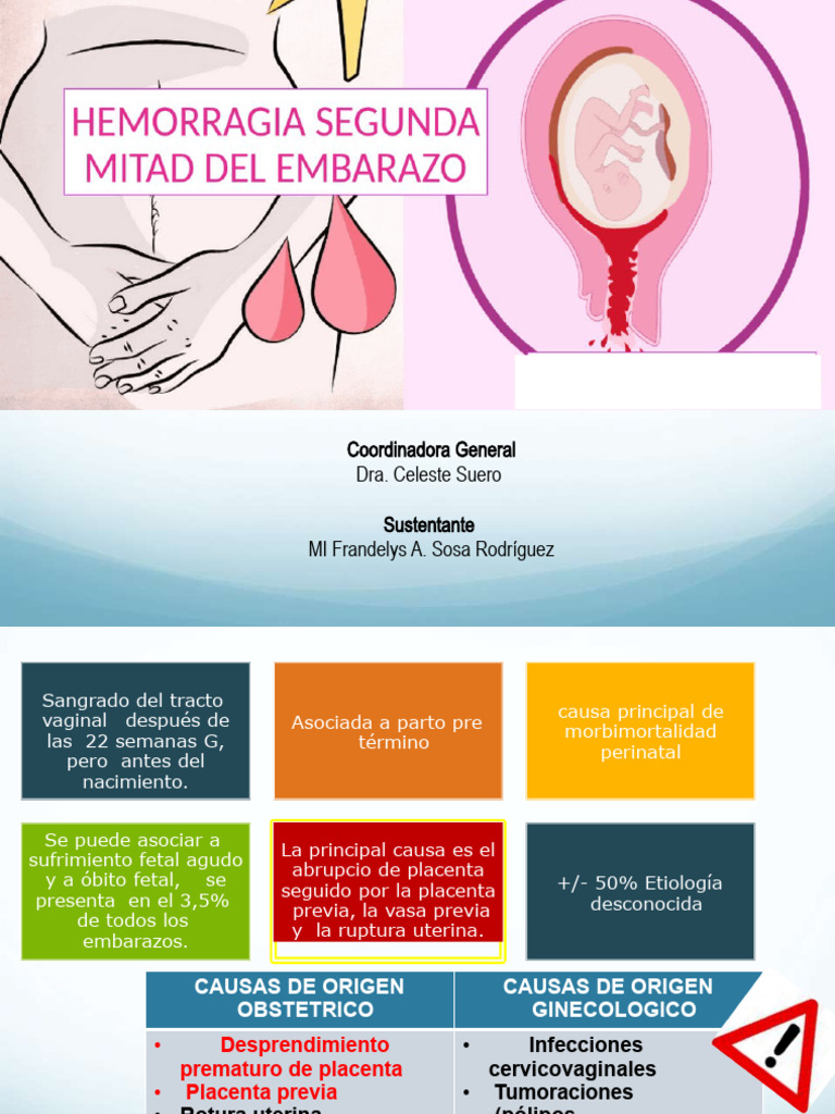 Hemorragia Ginecológica en Embarazo | PDF | Placenta | Parto