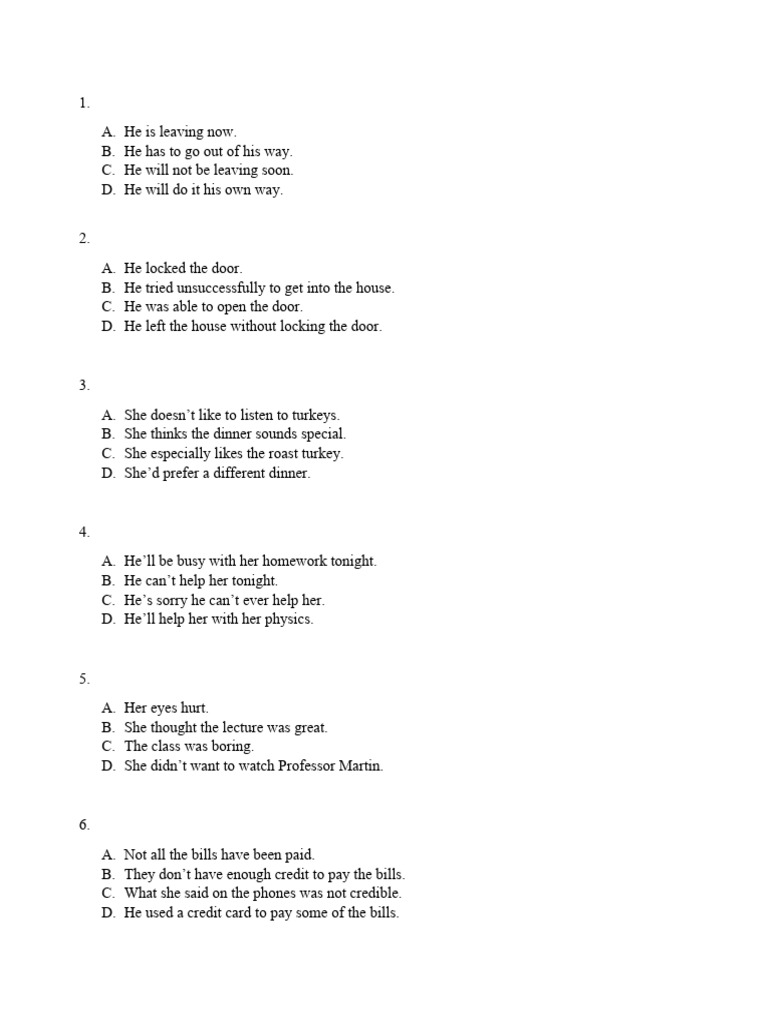 Exercise Listening Group 10 | PDF