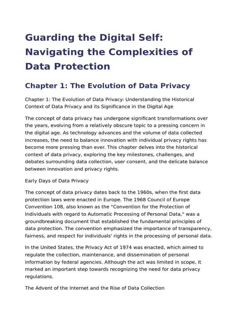 Guarding The Digital Self - Navigating The Complexities of Data Protection | PDF | Privacy ...
