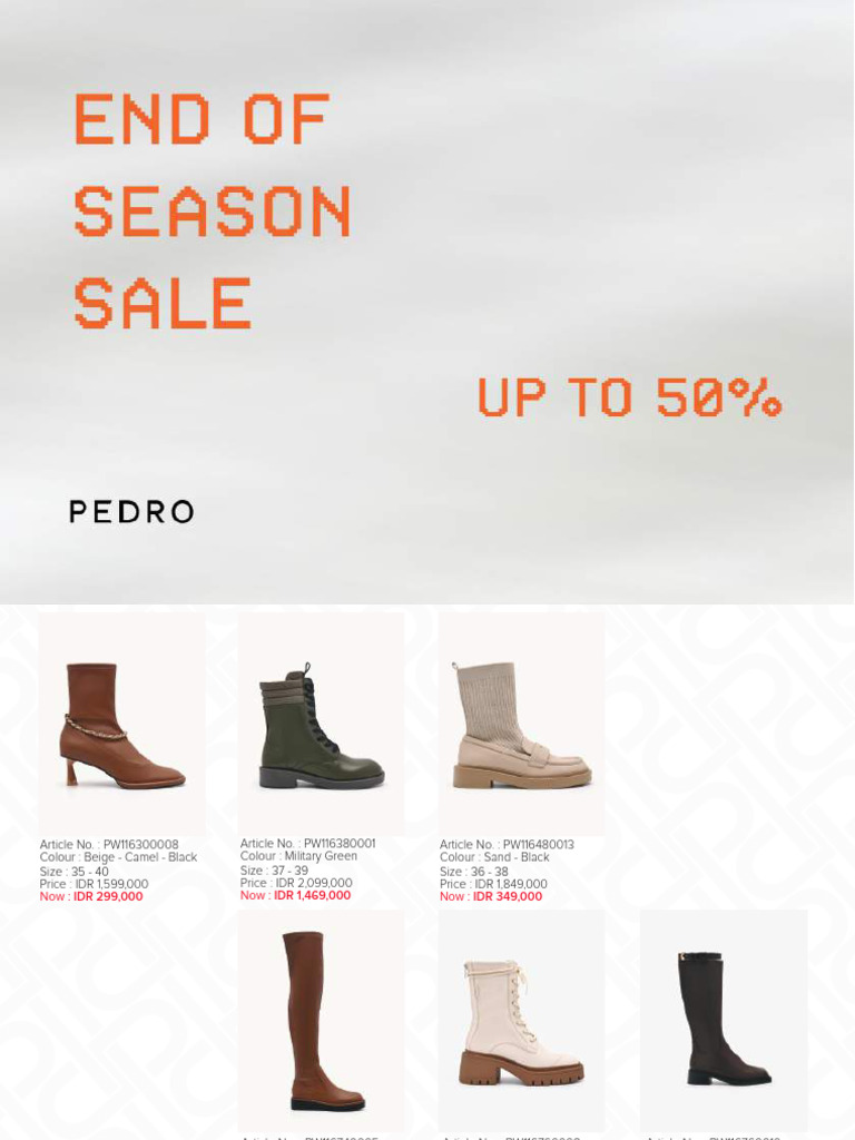 Pedro Women Sale | PDF | Color | Visual Perception