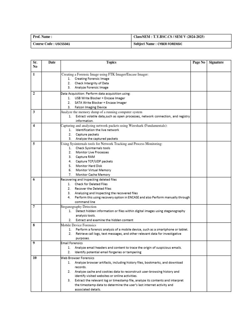 SEM5 TYCS Cyber Forensic | PDF | Computer Forensics | Computing