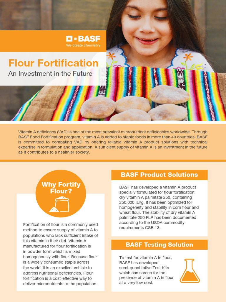 BASF Flour-Fortification Flyer FA | PDF | Vitamin A | Vitamin