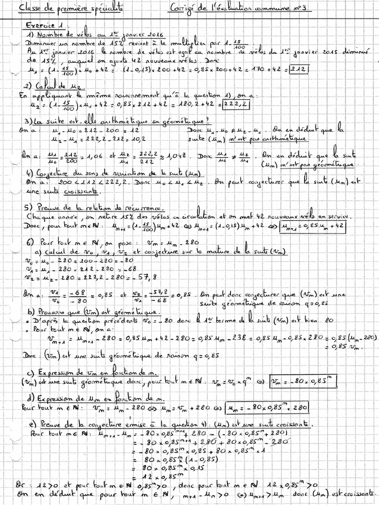 Corrigé EC3 2023 - Pages 1 Et 2 | PDF