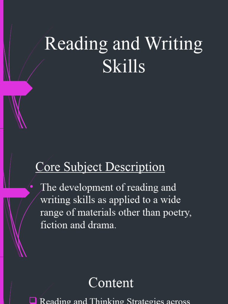 Powerpoint in Reading and Writing Skills | PDF | Thought | Critical ...