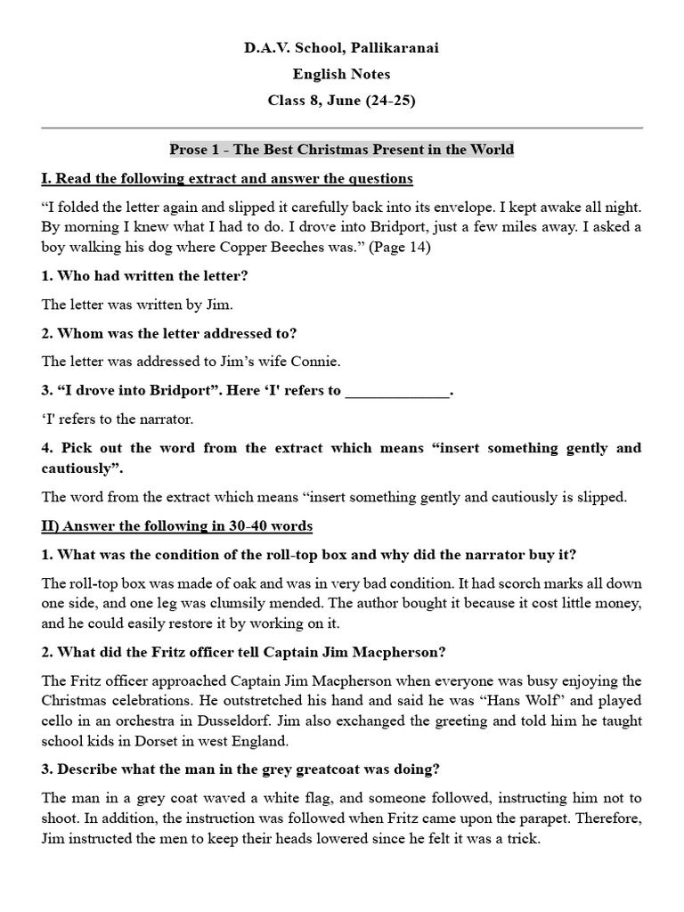 Class 8 English Notes: Key Insights | PDF | Advertising