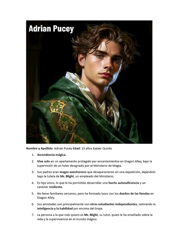 Adrian Pucey | PDF | Libros para adolescentes