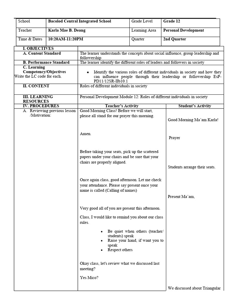 DEANG COT 2 Edit | PDF | Leadership | Learning