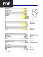 Design Calculation Pin | PDF | Bending | Ultimate Tensile Strength