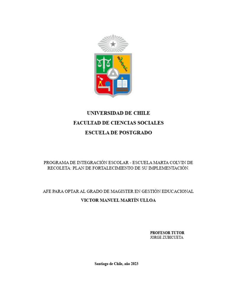 Programa de Integracion Escolar | PDF | Inclusión (Educación) | Liderazgo