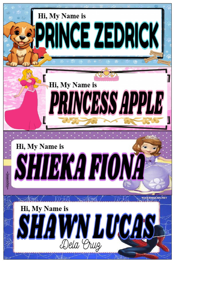 Name Tag Guide | PDF