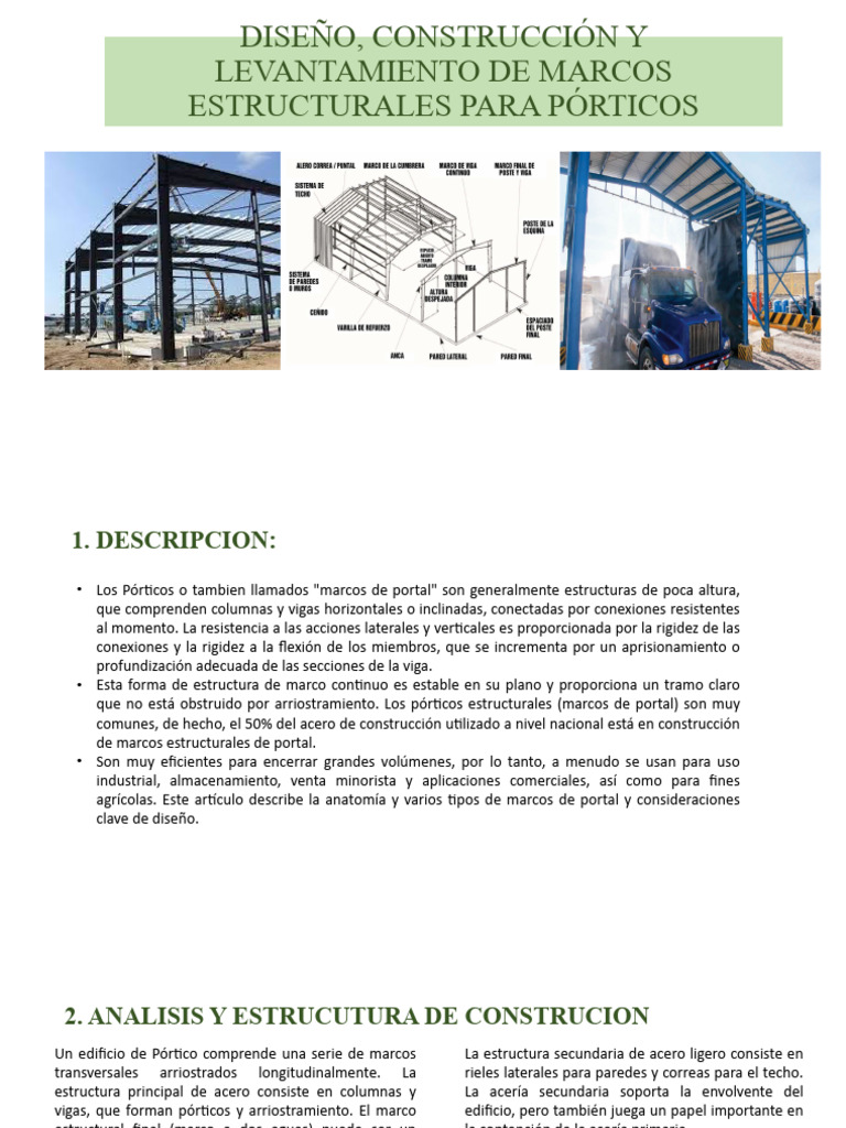 Diseño, Construcción y Levantamiento de Marcos Estructurales | PDF | Plasticidad (Física) | Viga ...