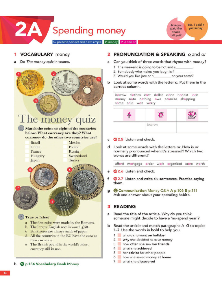 Book Unit 2 A | PDF