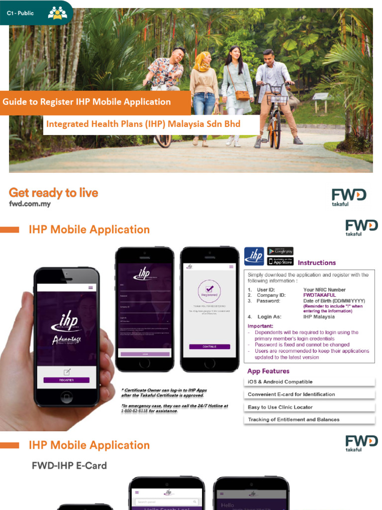 Guide To Register Ihp Mobile Application 18may2020 | PDF | Mobile App | Login