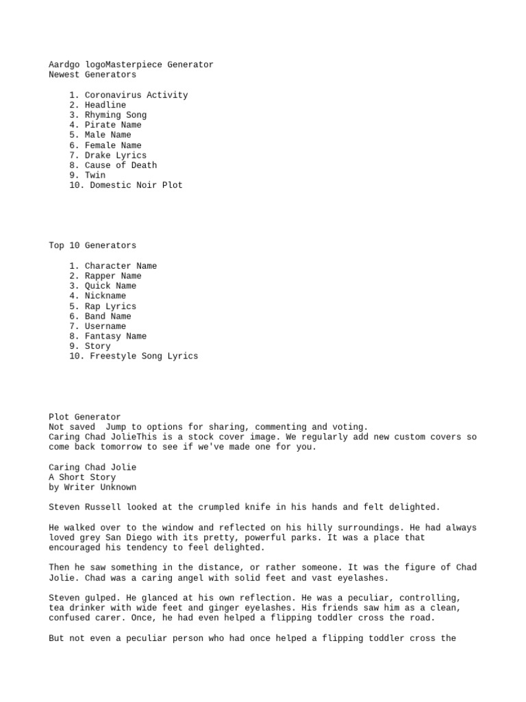 Story Gen 3 | PDF | Romance Novels