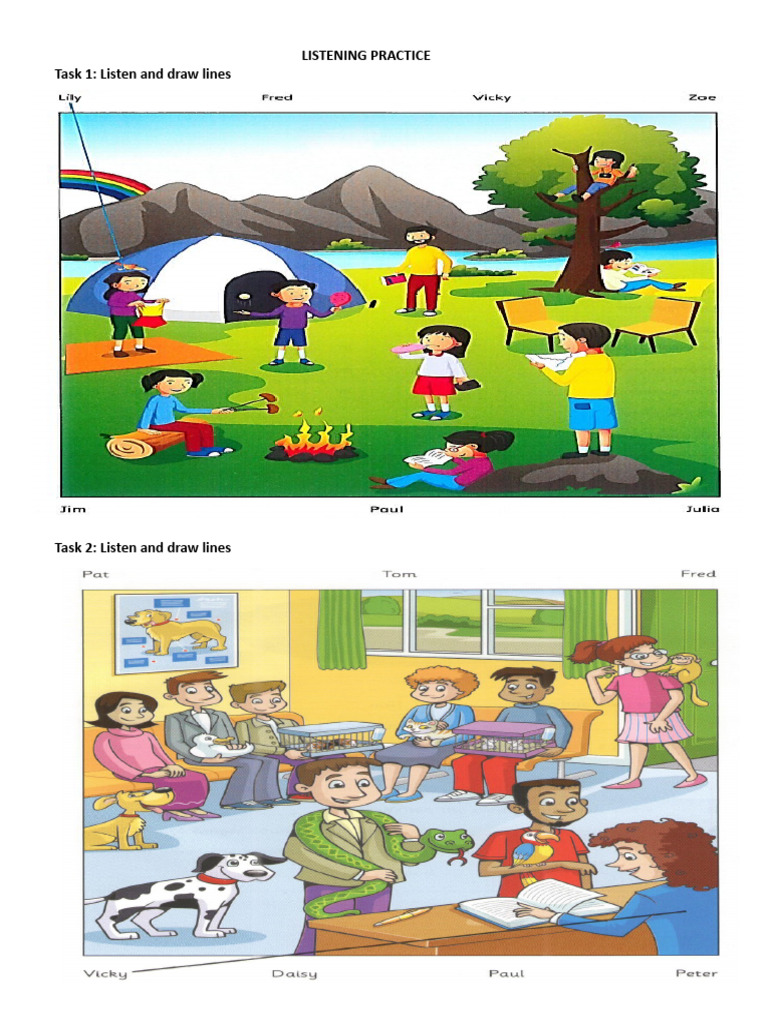 (16 Bản) LISTENING PRACTICE PART 1 | PDF