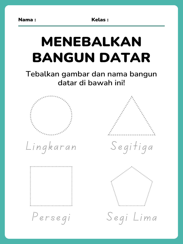 Lembar Kerja Calistung Sederhana | PDF