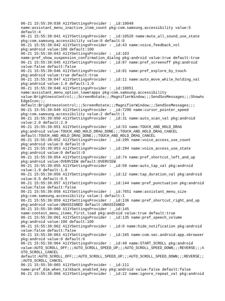 A11yprovider Log | PDF | Mobile Software | Android (Operating System)