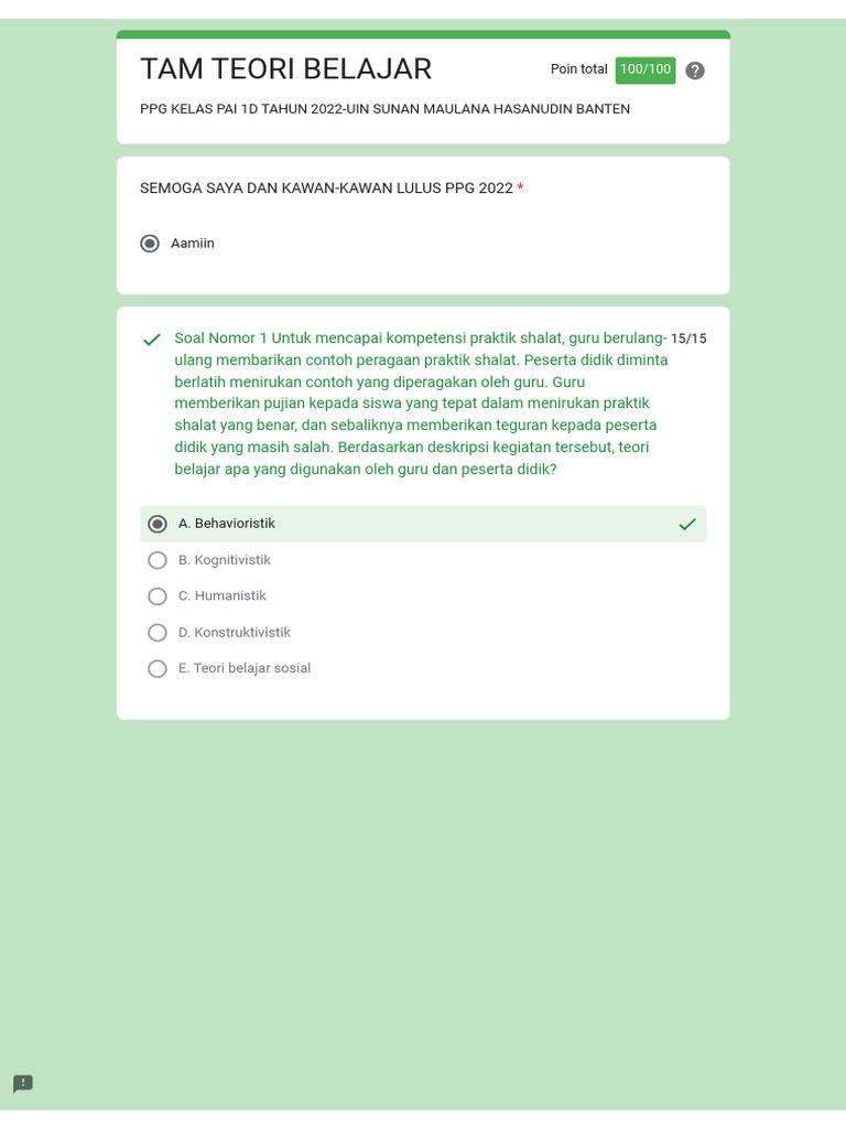 12.tam Modul Teori Belajar Dan Pembelajaran | PDF | Karier & Perkembangan