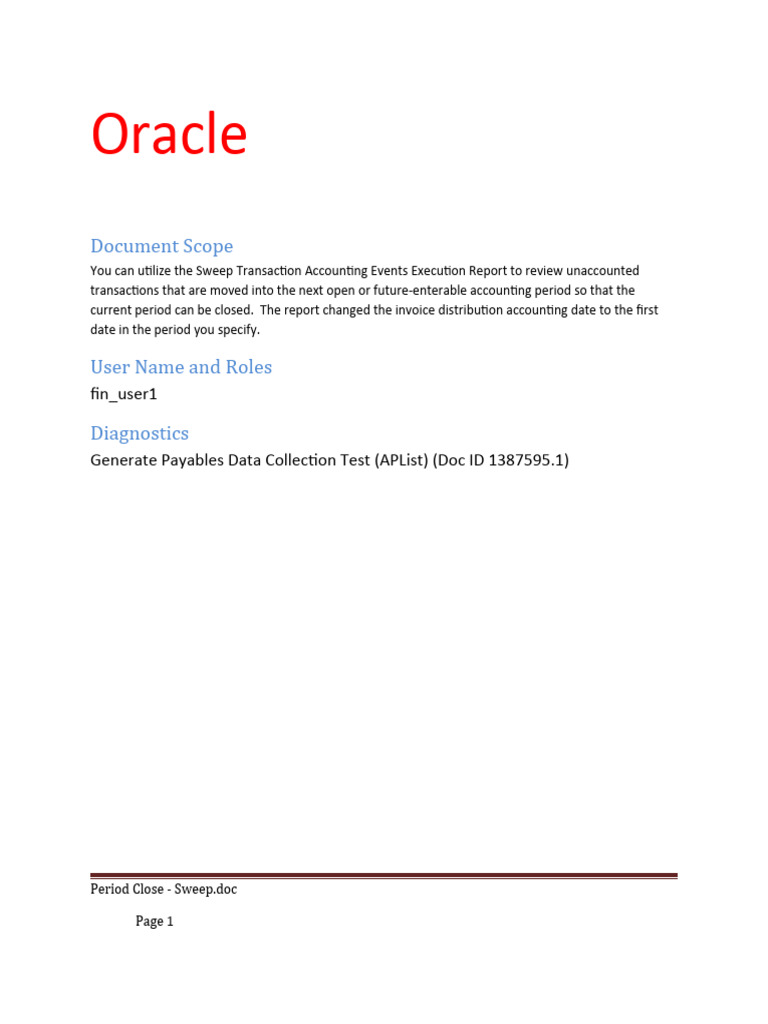Sweep Transaction Accounting Guide | PDF | Accounts Payable | Computing