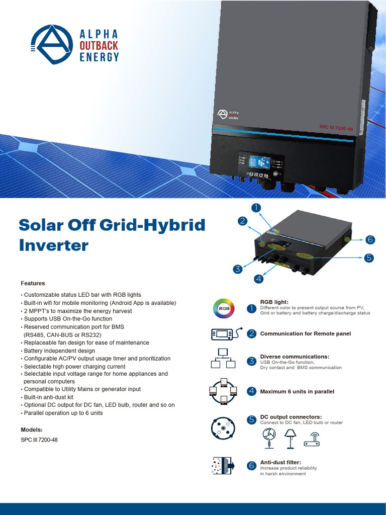 SPC Series III 7200-48-Integrated Systems-Datasheet-En-Alpha Outback ...