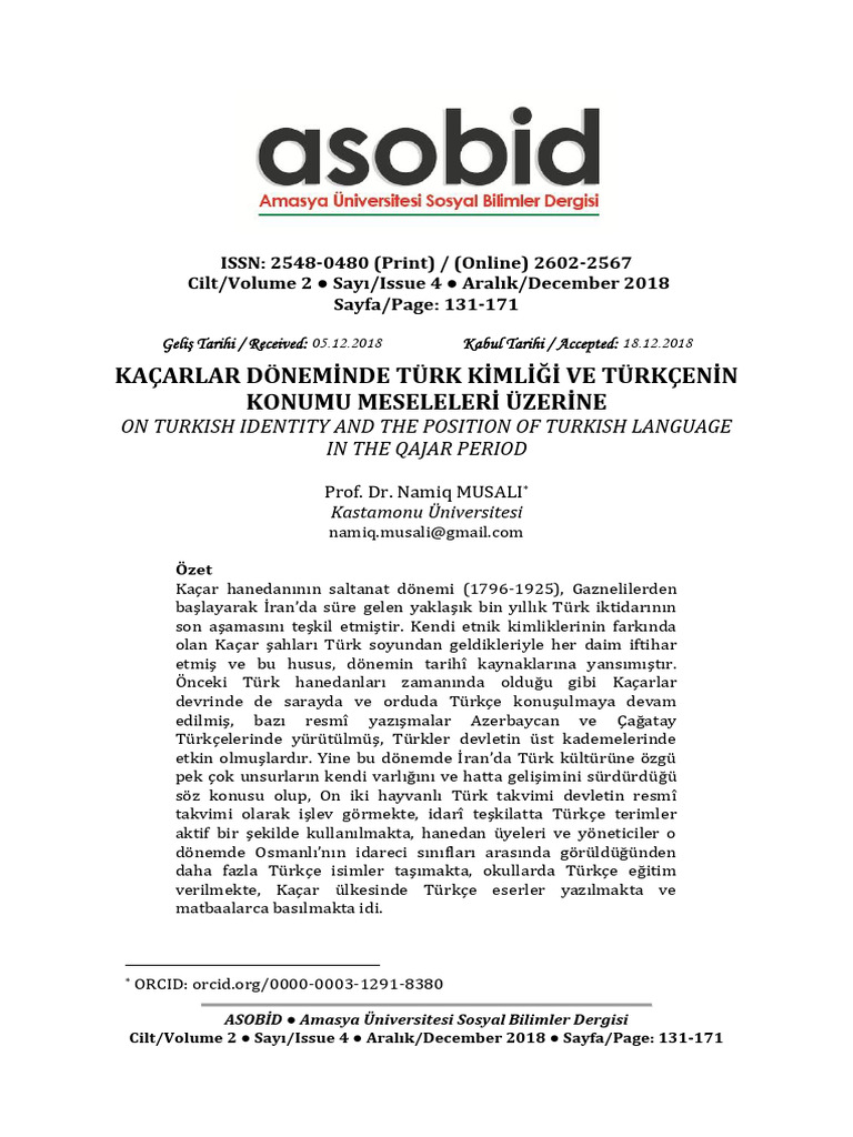 Kacarlar Doneminde Turk Kimligi Ve Turkc | PDF