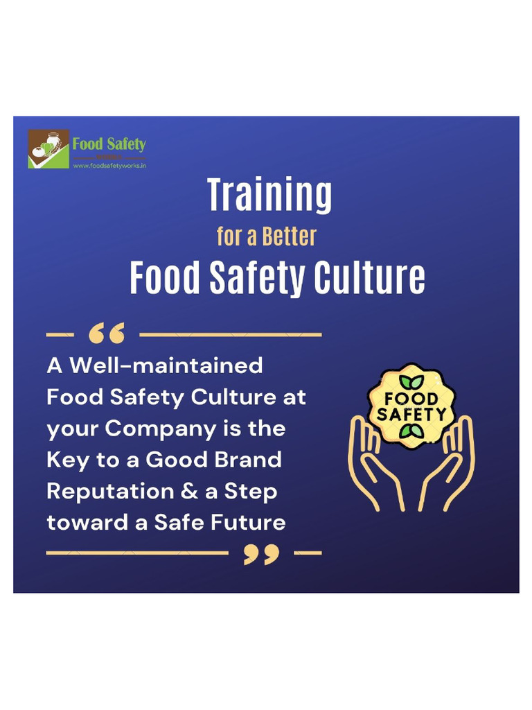 FSMS - Training For Food Safety Culture | PDF