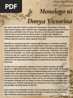 Monologue (Donya Victorina) | PDF