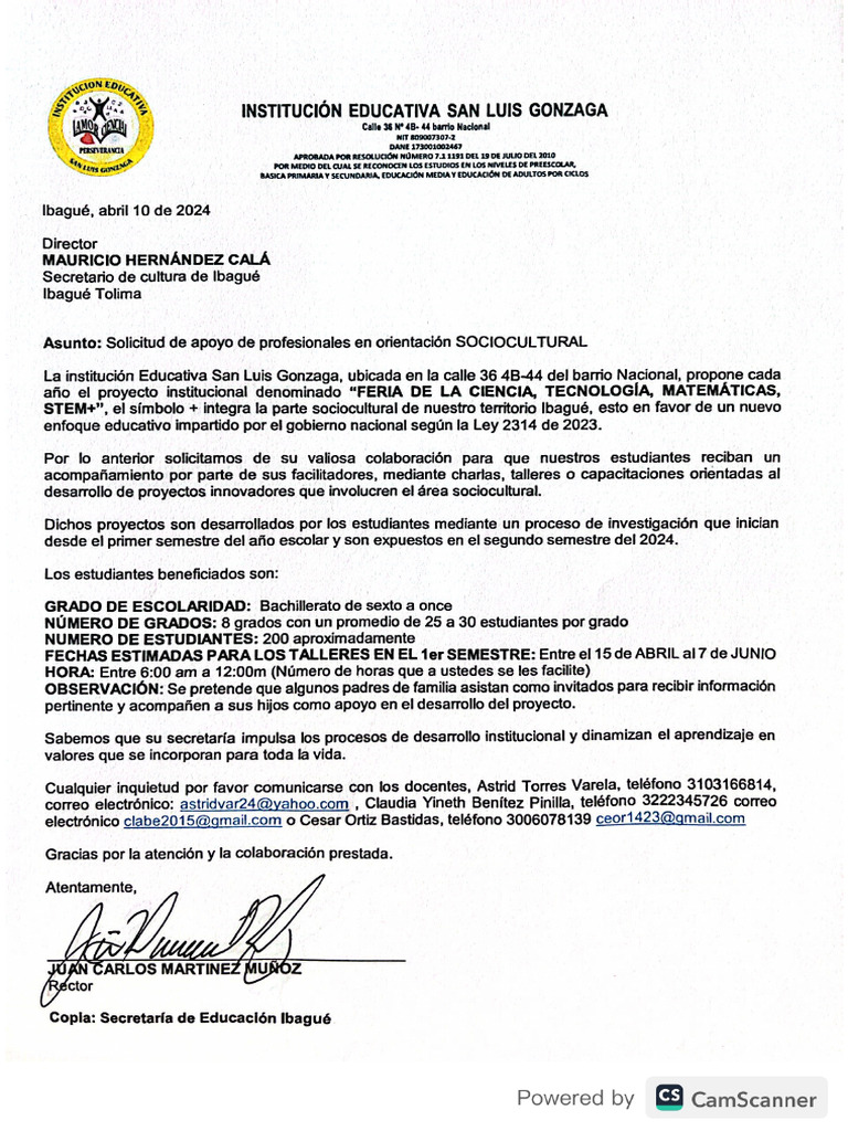 Carta Sociocultura | PDF