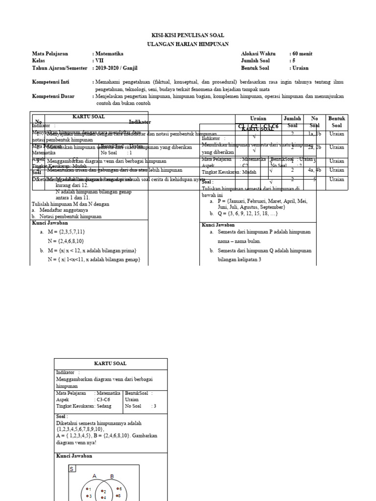 Kisi Kisi MTK 7 Fix | PDF