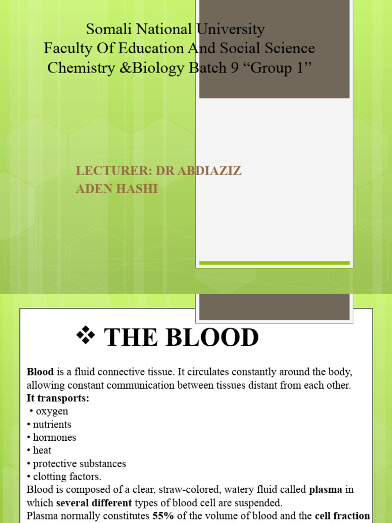 The Blood | PDF | Red Blood Cell | Platelet