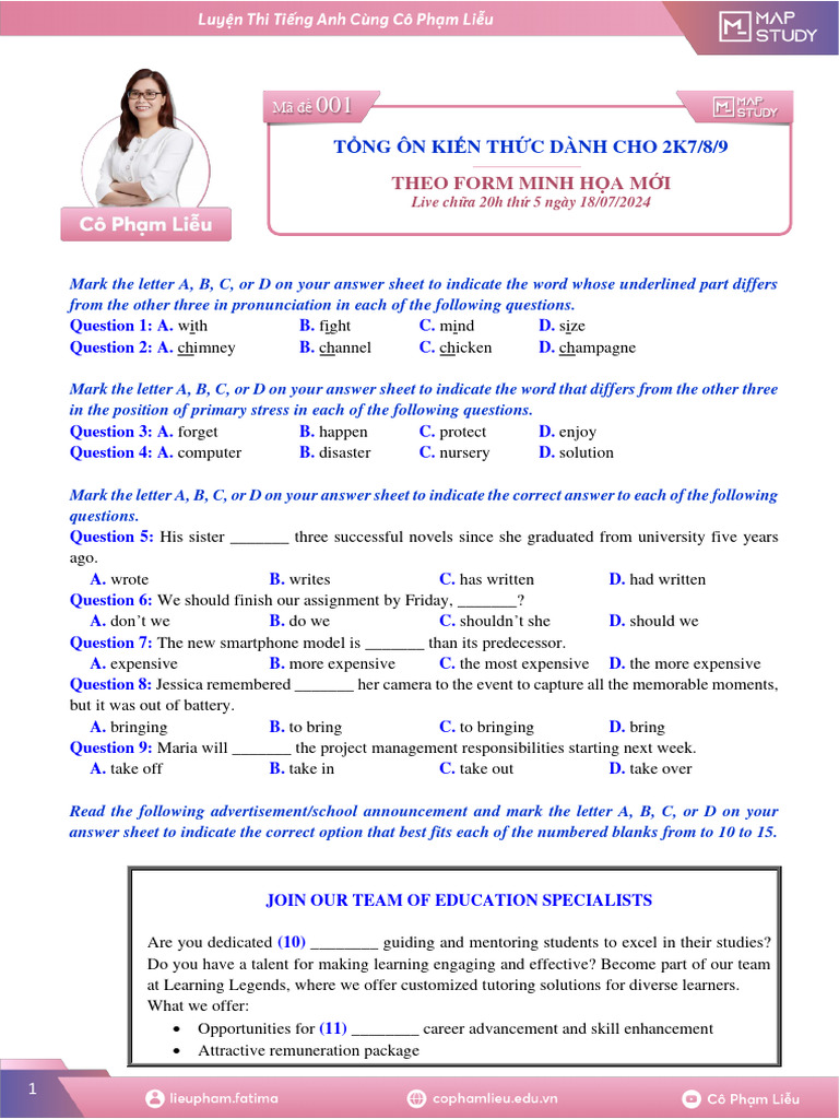 TỔNG ÔN KIẾN THỨC DÀNH CHO 2K7 - live 18.7 | PDF | Headphones