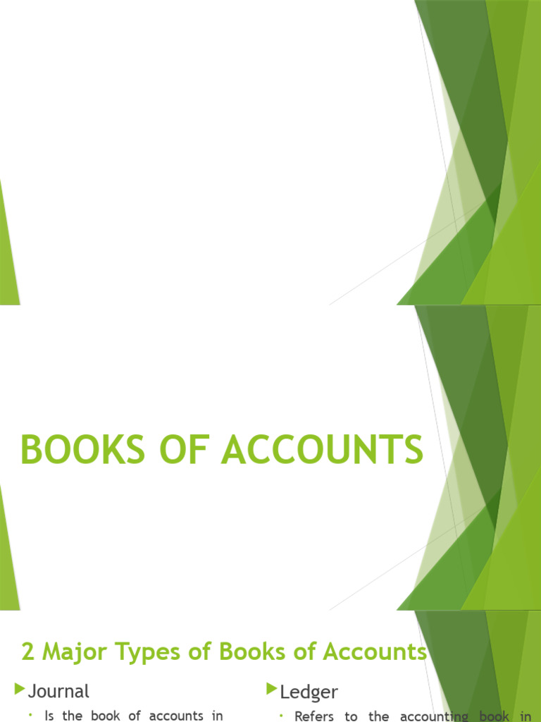 Automated Books Of Accounts