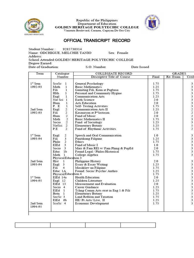 Republic of The Philippines - Docx TOR | PDF | Science