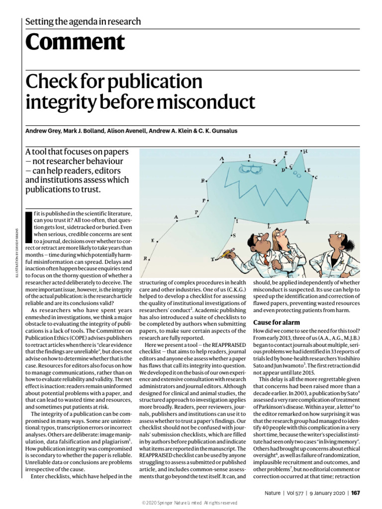 Check For Publication Integrity Before Misconduct | PDF | Statistics | Data