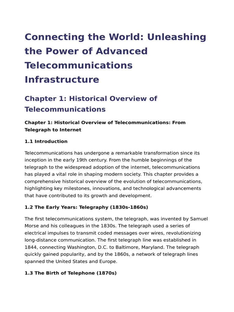 Connecting The World - Unleashing The Power of Advanced ... Connecting The World - Unleashing The Power of Advanced ...