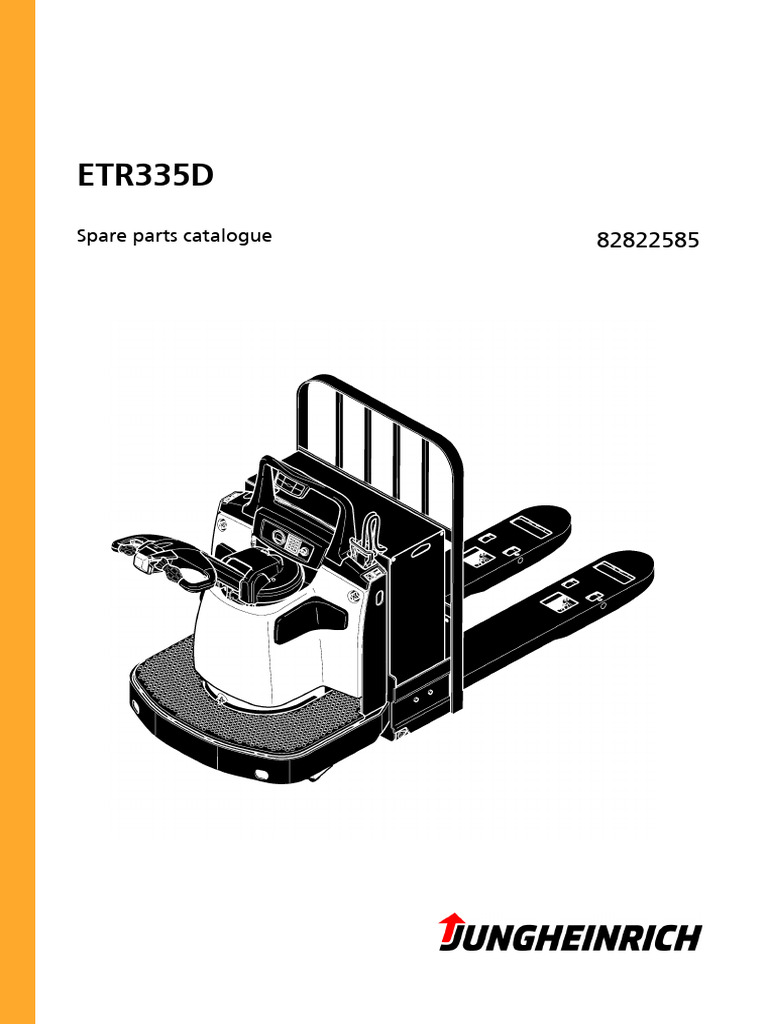 Jungheinrich Forklift ETR335D Spare Parts Catalog 82822585 | PDF ...